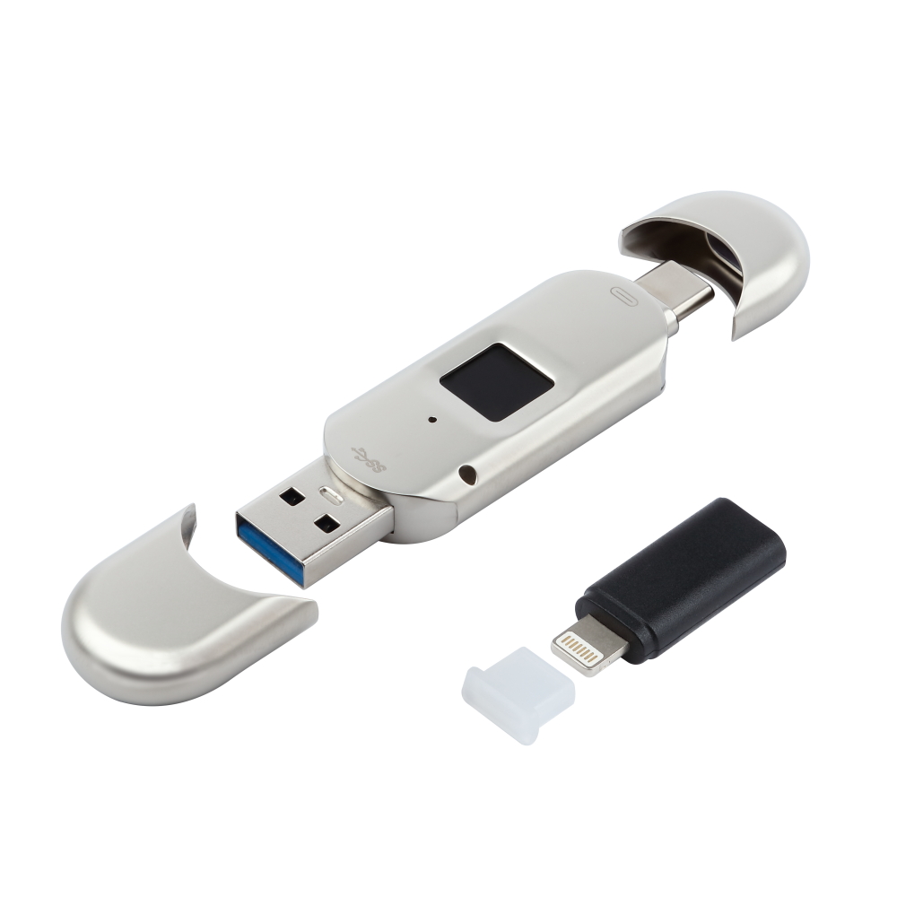 CM-1404 USB Flash Drive Finger Print Encryption (Type C)
